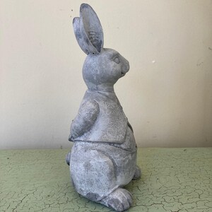 Stone French Country Rabbit Statue | Cement Peter Rabbit Figurine ...