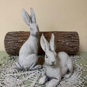 French Country Rabbit Statue | Regal Bunny Garden Statues | English ...