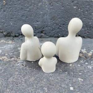 Modern Family Tree Statues | Concrete Cement Mom Dad Child | Wedding ...