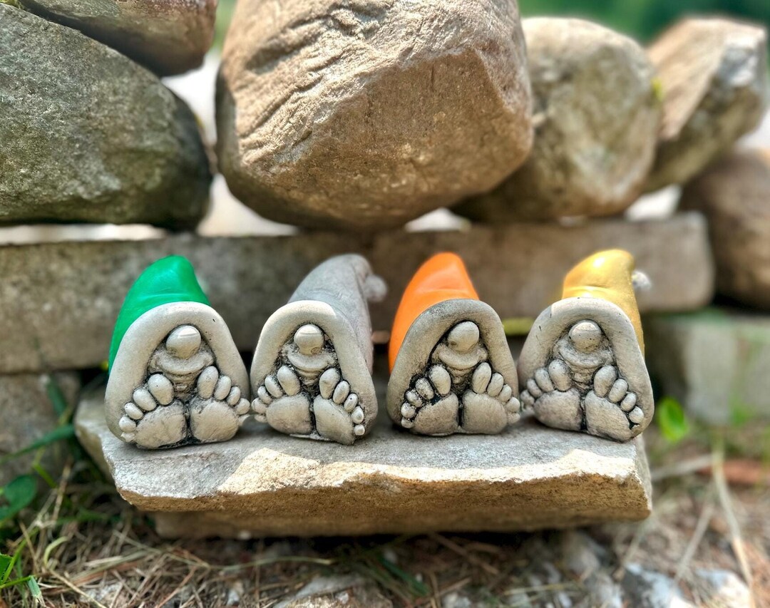 Big Feet Gnome Garden Statue Custom Gnome Hat Choose ANY Color ...