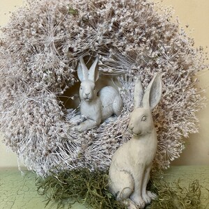 French Country Rabbit Statue | Regal Bunny Garden Statues | English ...