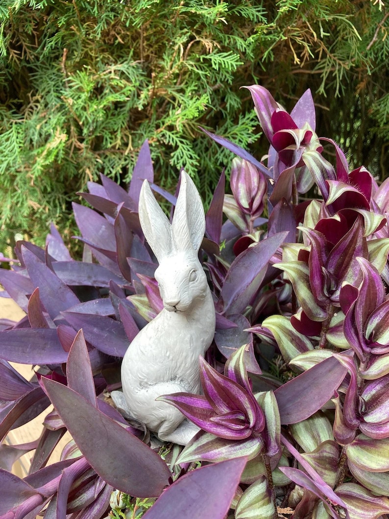 French Country Bunny Rabbit Statues Easter Decor | Regal Bunny Spring ...