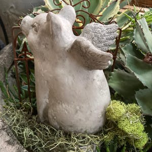 Flying Pig Statue | Pig Decor | When Pigs Fly Figurine | Concrete Farm ...