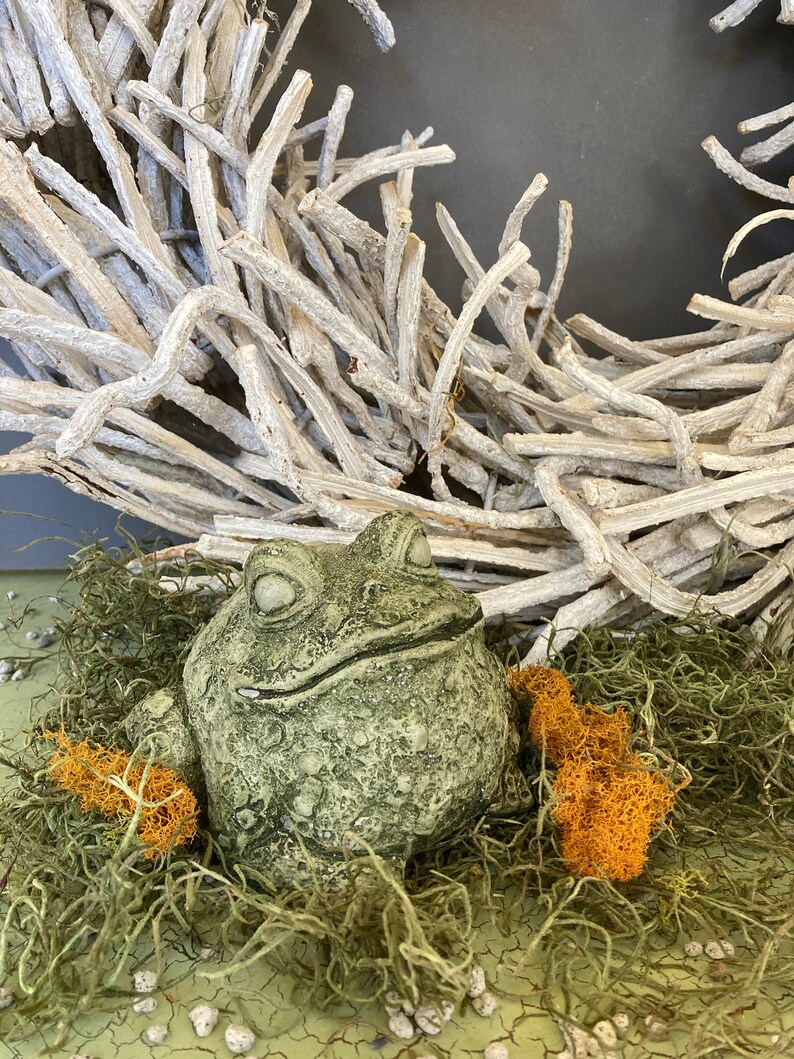 Large Spotted Bullfrog Toad Concrete Stone Garden Statue | Large Frog ...