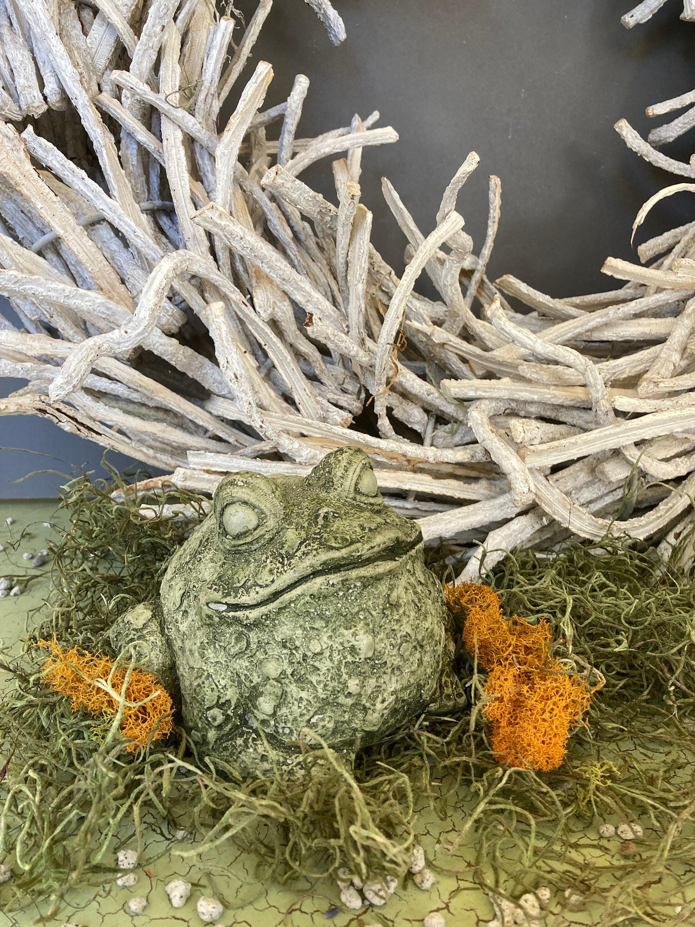 Large Spotted Bullfrog Toad Concrete Stone Garden Statue | Large Frog ...
