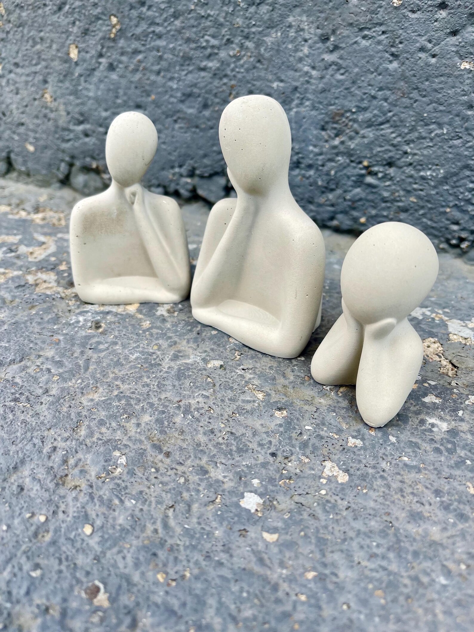 Modern Family Tree Statues | Concrete Cement Mom Dad Child | Wedding ...