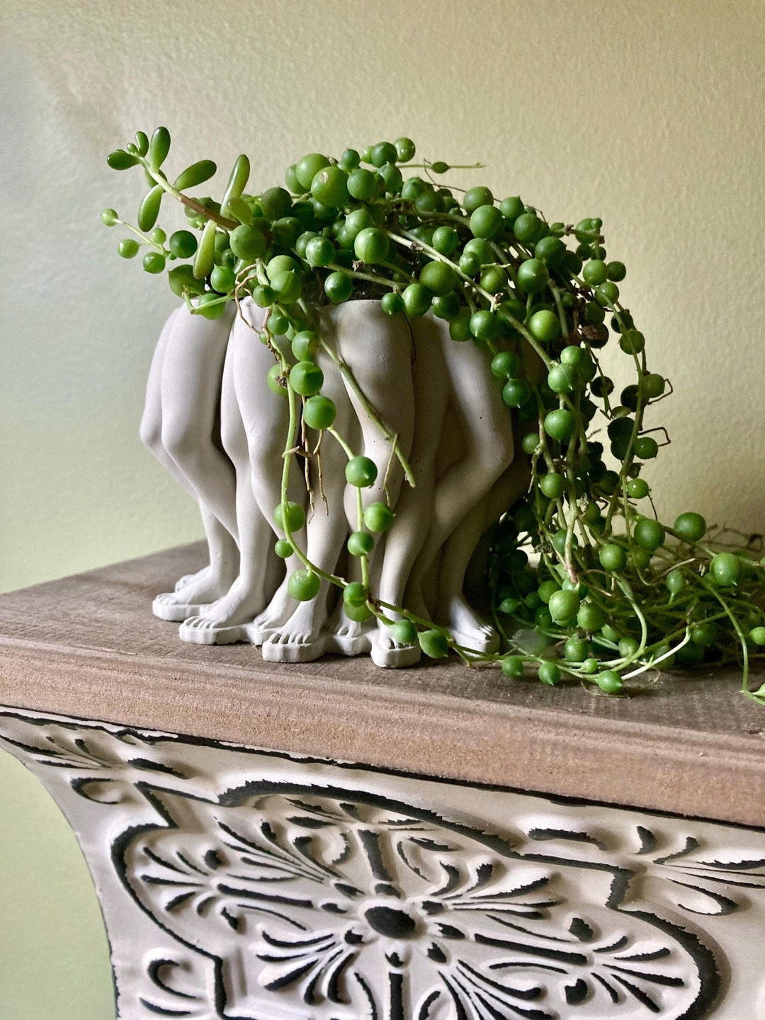Unique Legs Planter for Succulents | Unique Planter | Handmade Gardener ...