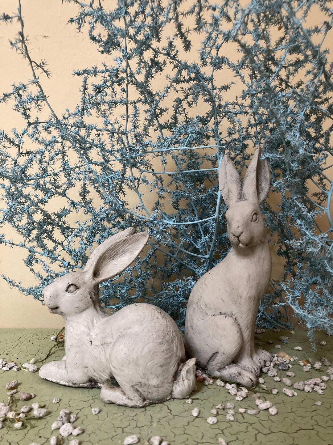 French Country Rabbit Statue | Regal Bunny Garden Statues | English ...