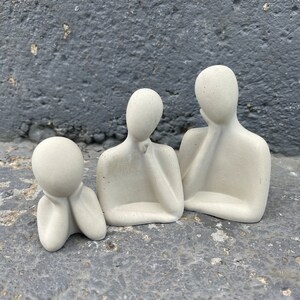 Modern Family Tree Statues | Concrete Cement Mom Dad Child | Wedding ...