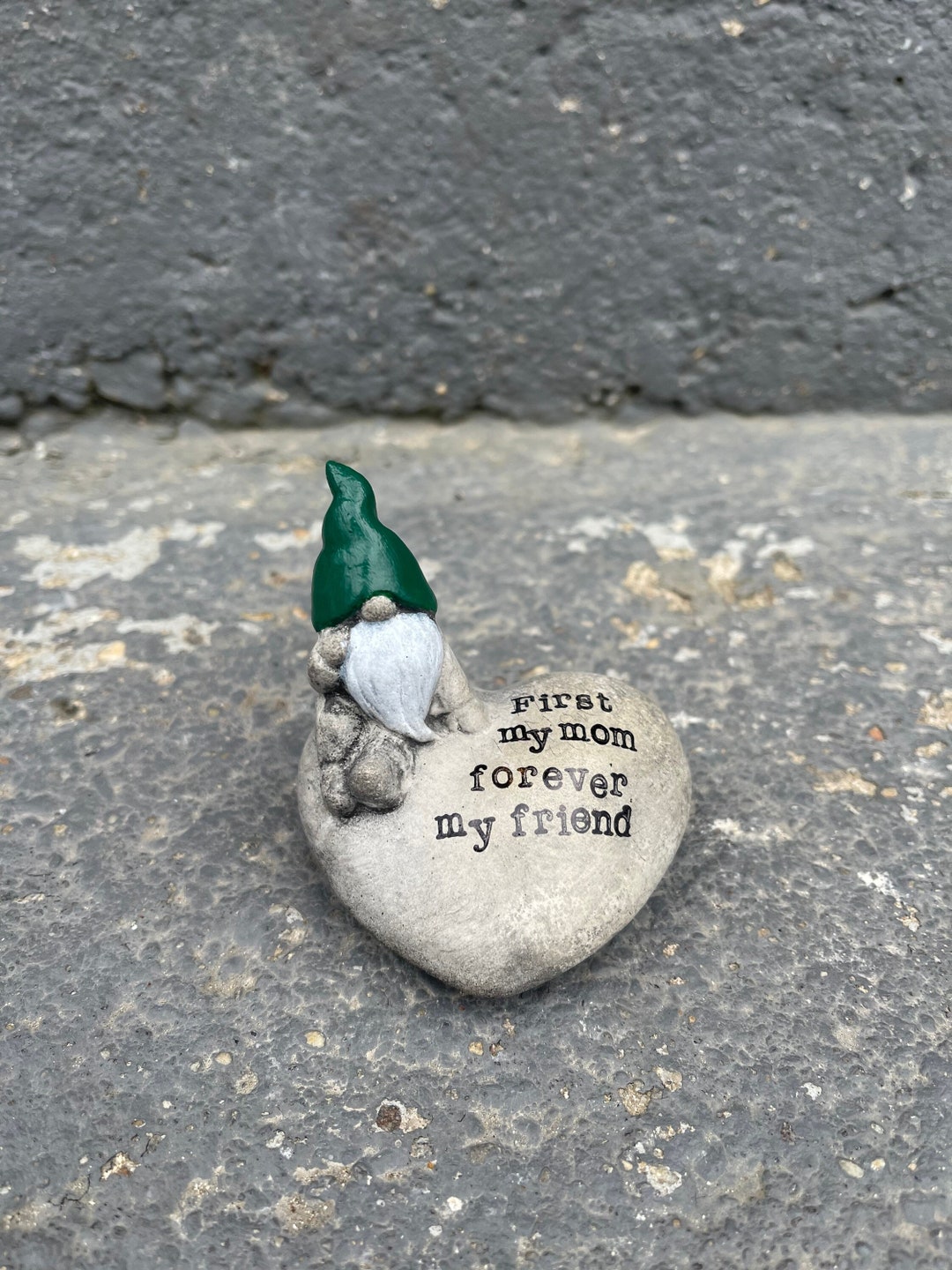 Personalized Garden Gnome | Custom Message Gift | Customized Heart ...