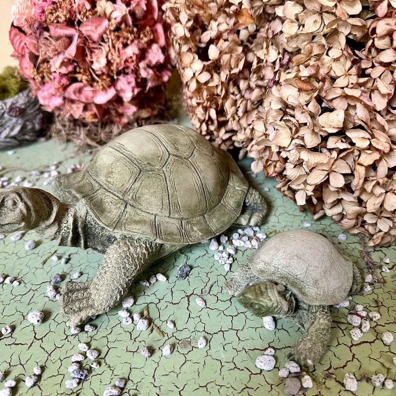 Large Garden Turtle Statue - Etsy