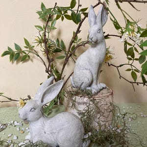 French Country Rabbit Statue | Regal Bunny Garden Statues | English ...