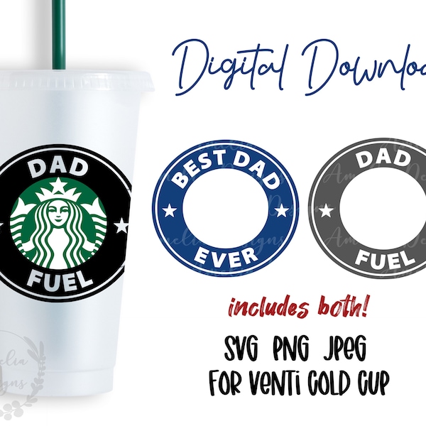 Dad Starbucks Svg - Etsy