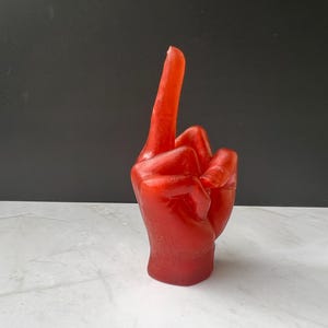 Handmade Resin Middle Finger Sculpture - Etsy