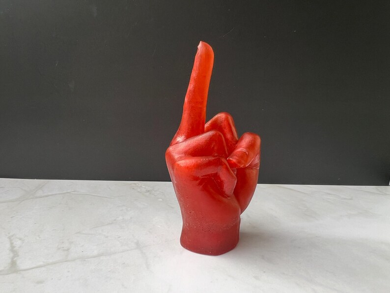 Handmade Resin Middle Finger Sculpture - Etsy