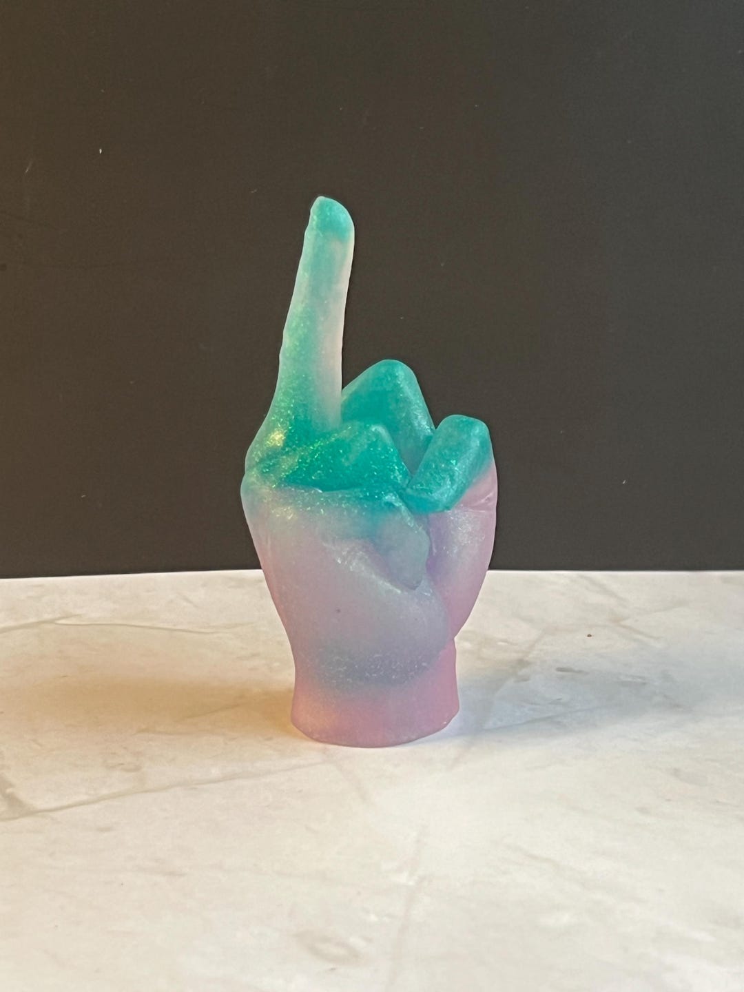 Handmade Resin Middle Finger Sculpture - Etsy
