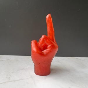 Handmade Resin Middle Finger Sculpture - Etsy