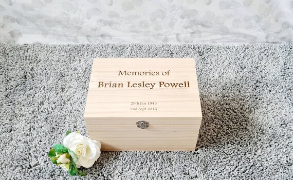 In Loving Memory Box Personalised Wooden Storage Box | Etsy
