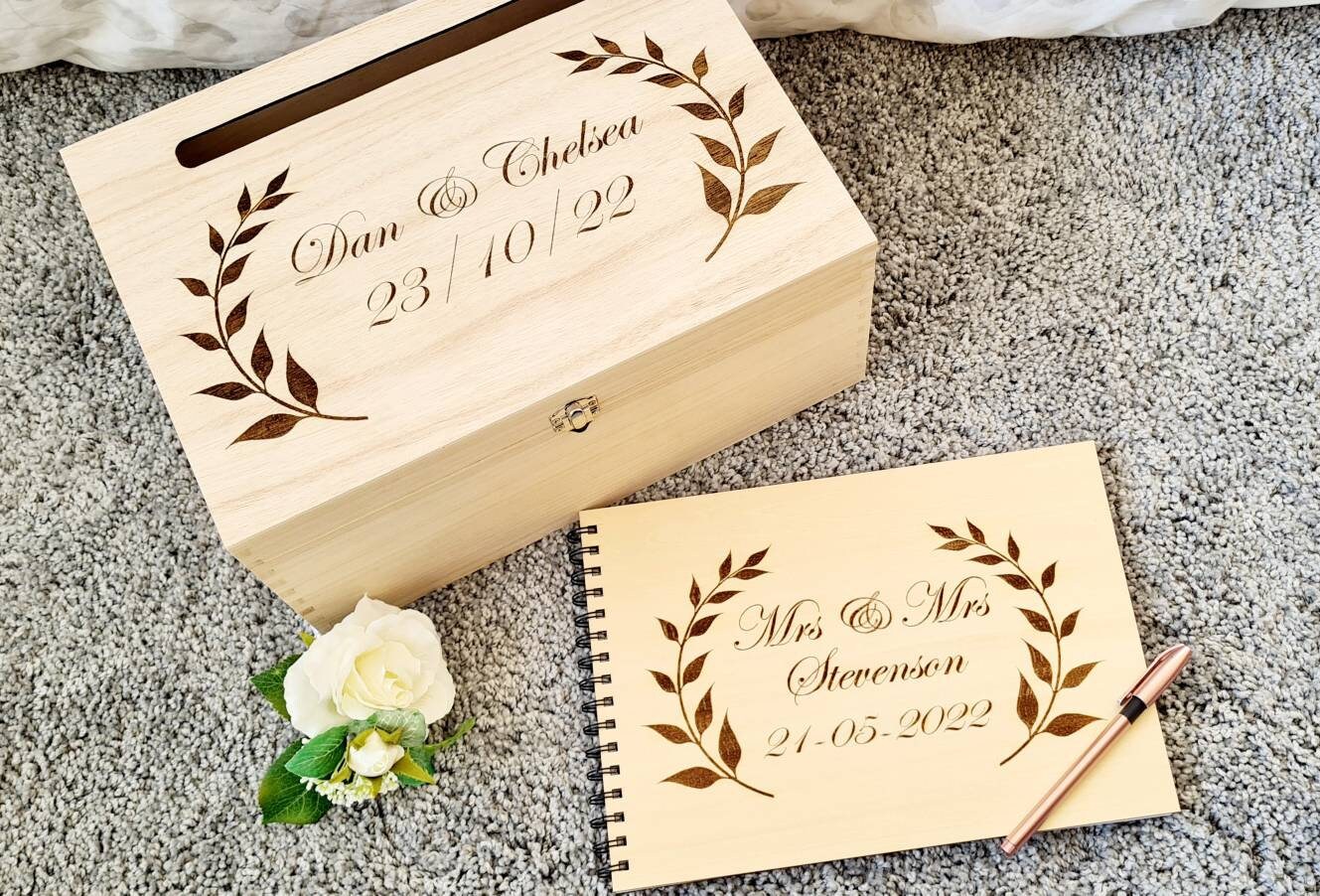 Personalised Wooden Card Box Post Box Wedding Cards - Etsy UK