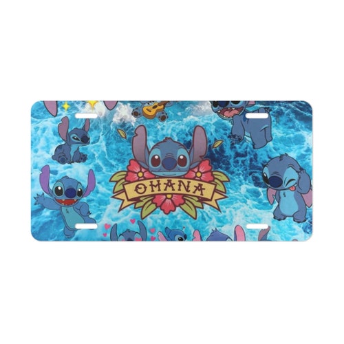 Lilo and Stitch Inspired License Plate Frame Ohana is - Etsy