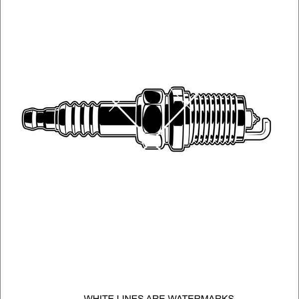 Spark Plug Art - Etsy