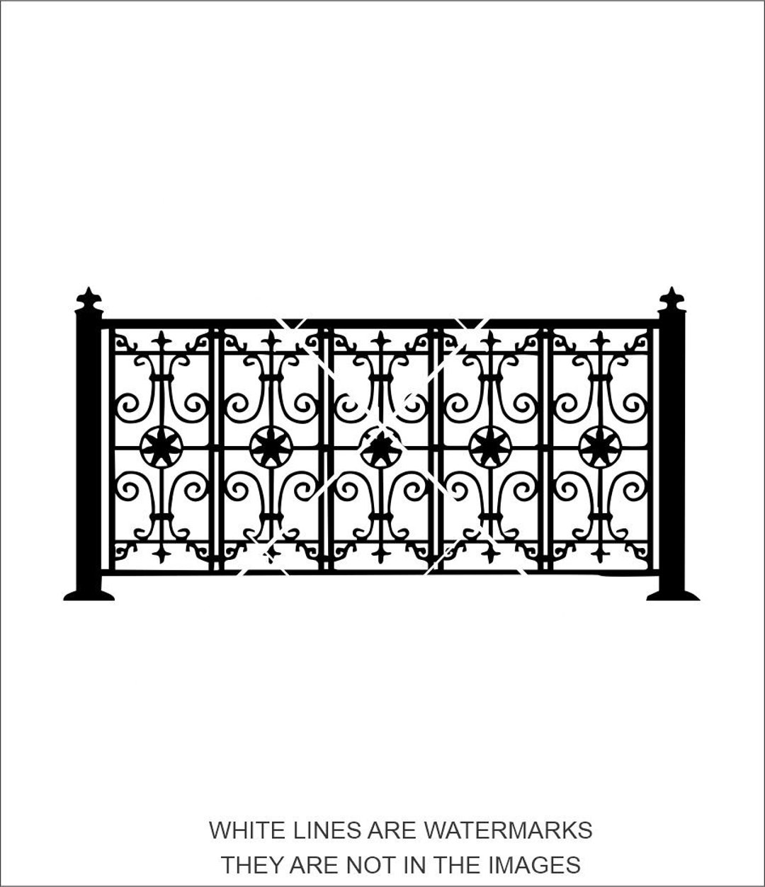 Wrought Iron Fence Texture