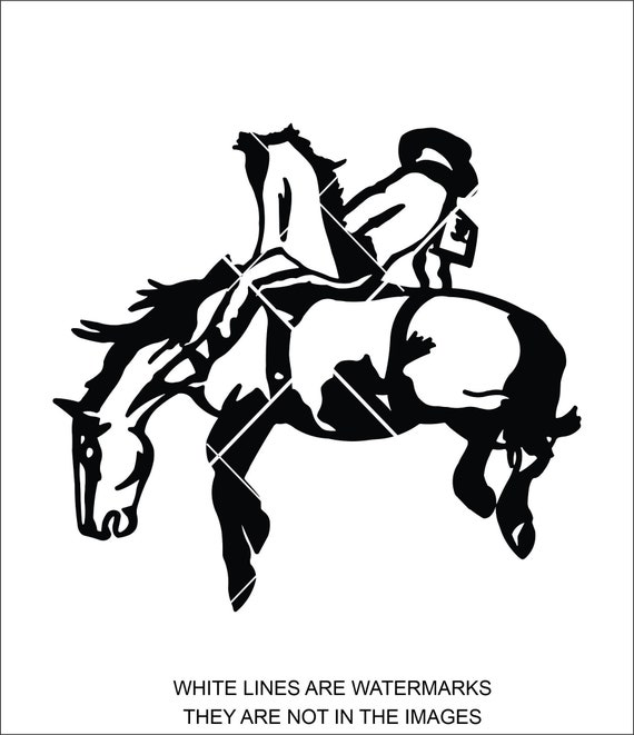 Saddle Bronc Rider Clip Art