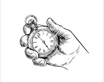 Pocket Watch Svg | Etsy