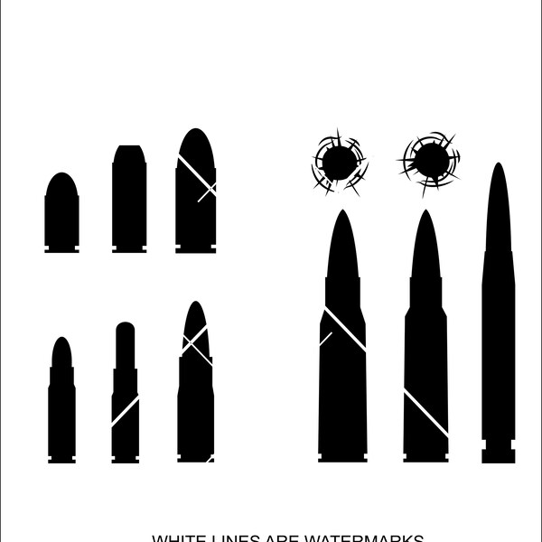 Laser Cut Files Bullet Holes - Etsy