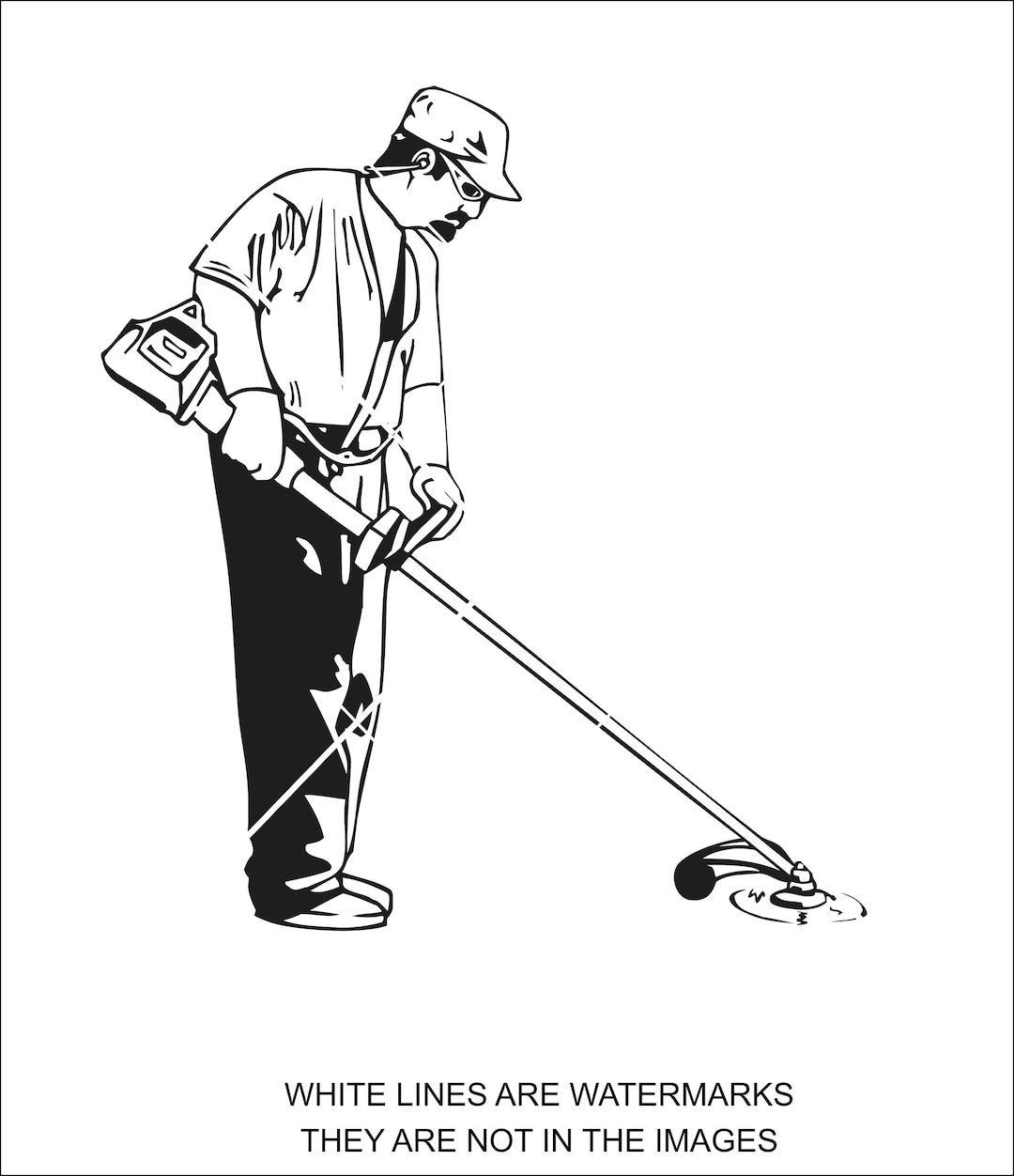 Weed Eater Weed Eating Landscape Business Grass Cutting - Etsy