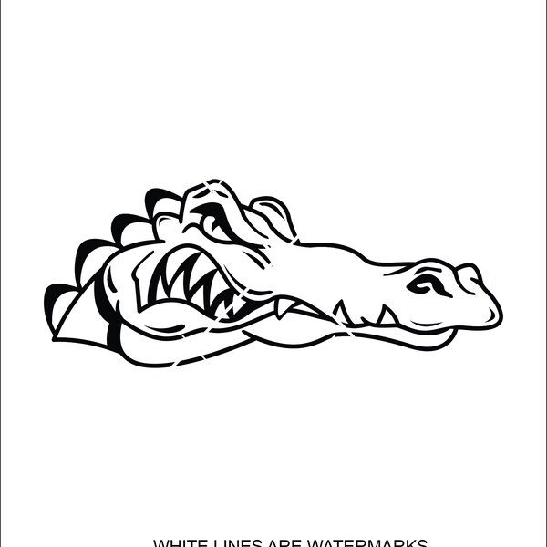 Gator Silhouette Svg - Etsy