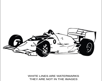 Indy Car Clip Art | Etsy