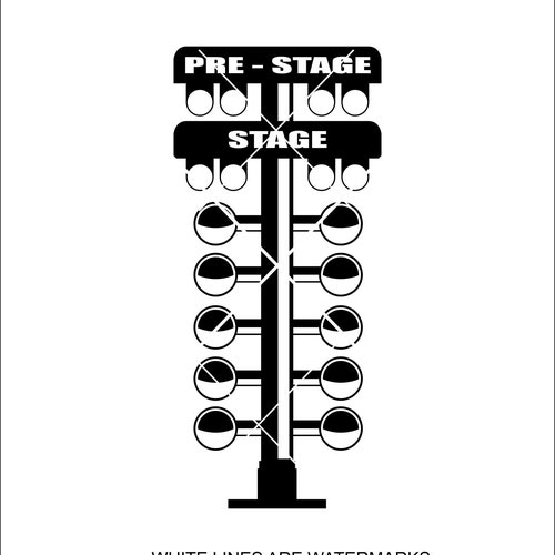 Drag Racing Christmas Tree Lights Clipart Image SVG Cutting - Etsy