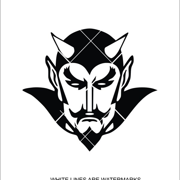 Devil Image Svg, Silhouette Cut - Etsy