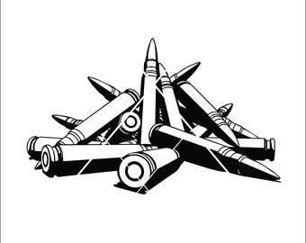 Shell Casing Svg - Etsy