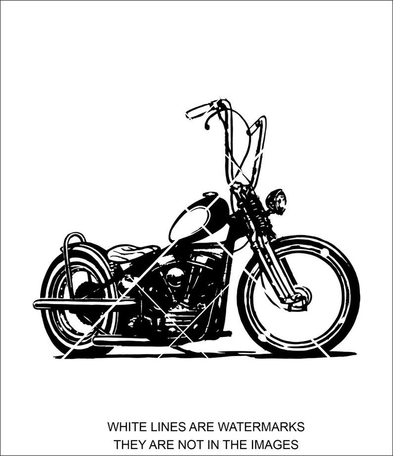 Chopper Motorcycle Custom Bike Ape Hanger Rat Tail - Etsy