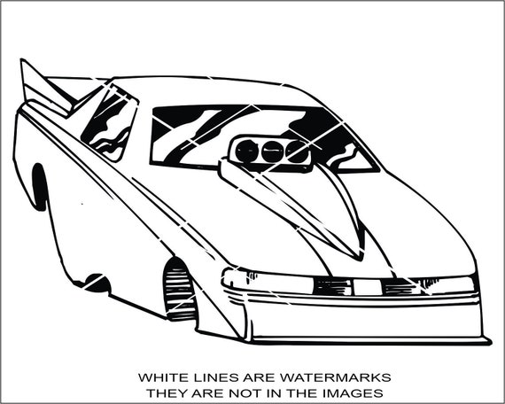 Nhra Funny Car Drawings