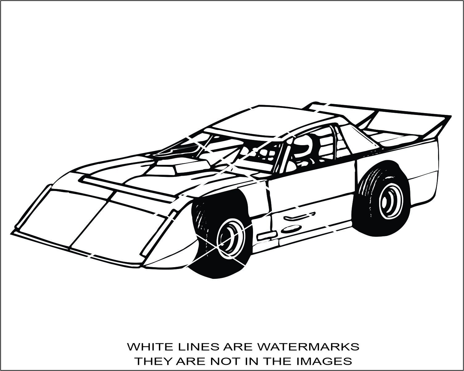 Late Model Coloring Pages