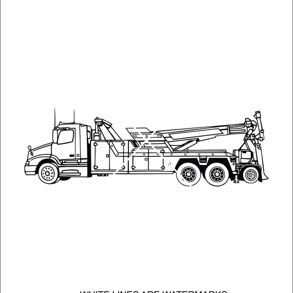 Tow Truck Png - Etsy