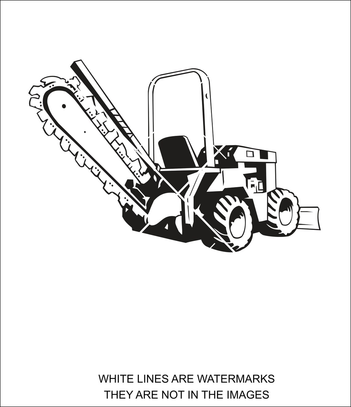 Trencher Ditch Witch Dig Digger Bury Lines Tractor - Etsy