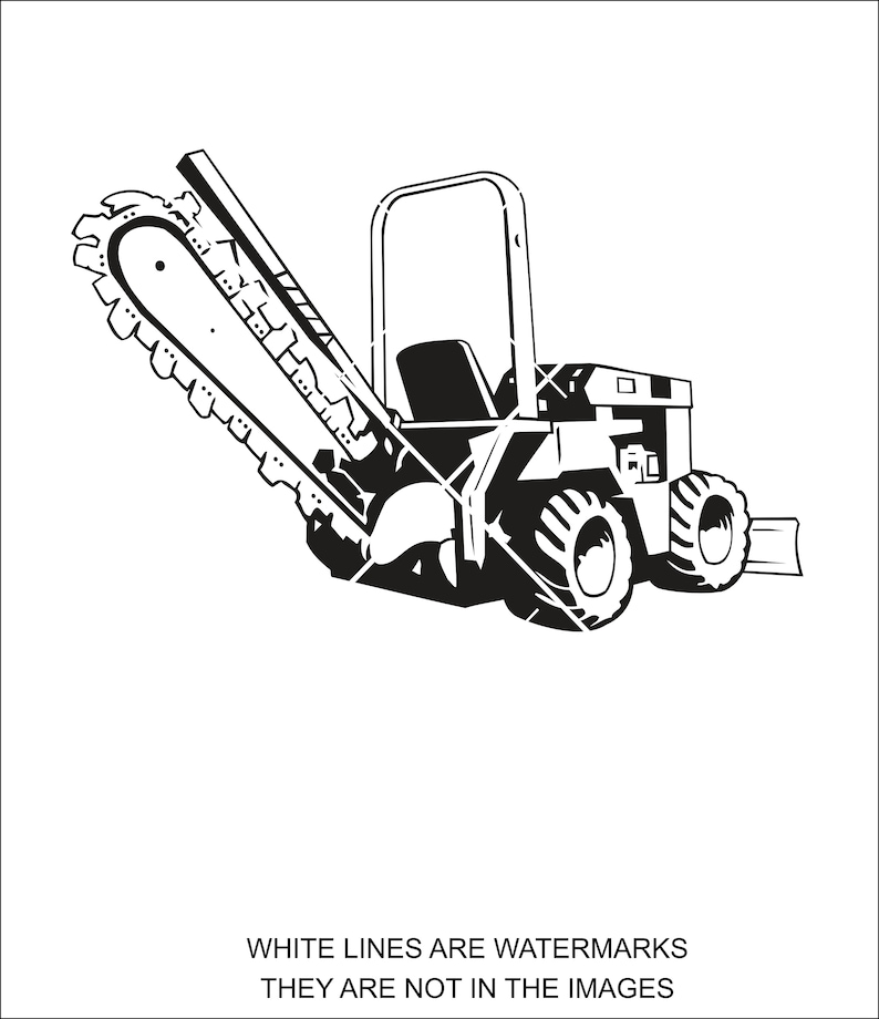 Trencher Ditch Witch Dig Digger Bury Lines Tractor - Etsy