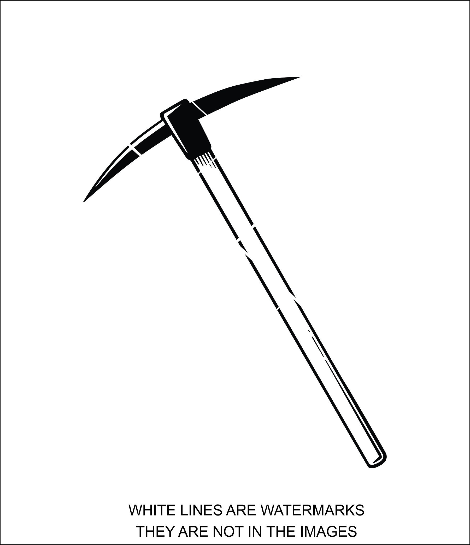 Rust Metal Wall Pickaxe Clipart