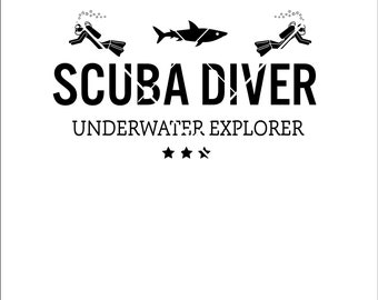 Scuba Clip Art | Etsy