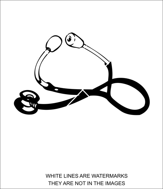 Stethoscope Drawing Around The Neck