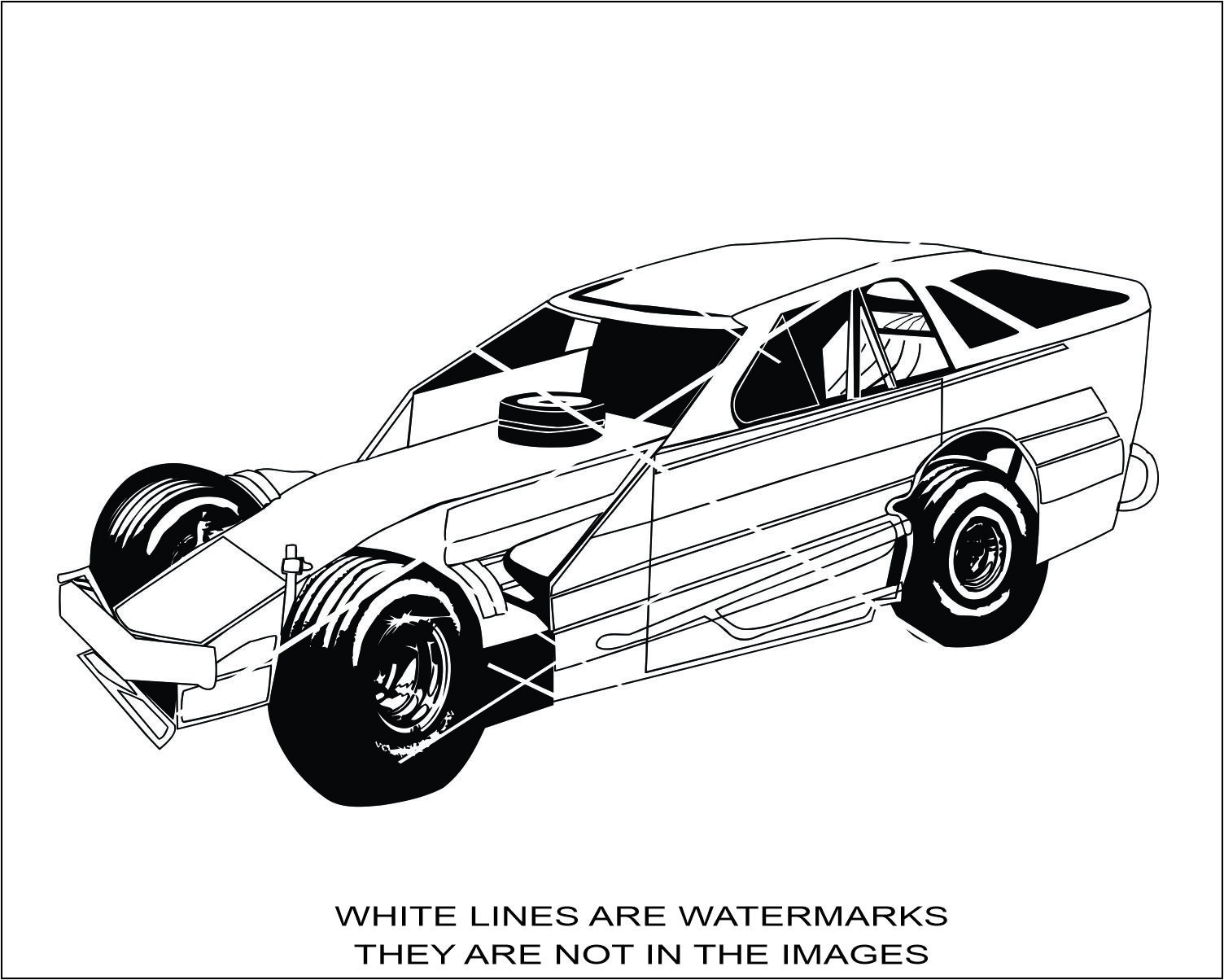 Modified Race Car Clipart