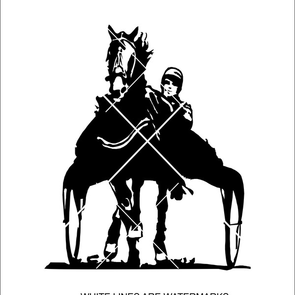 Harness Racing Svg - Etsy
