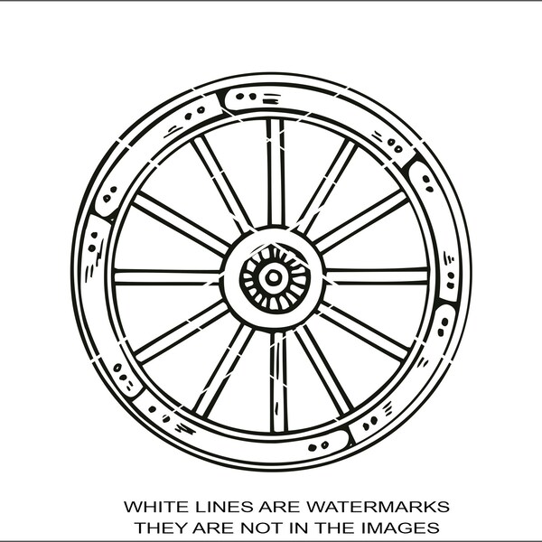 Wagon Wheel Svg - Etsy