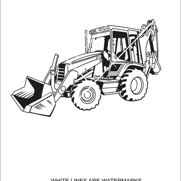 Backhoe Art - Etsy