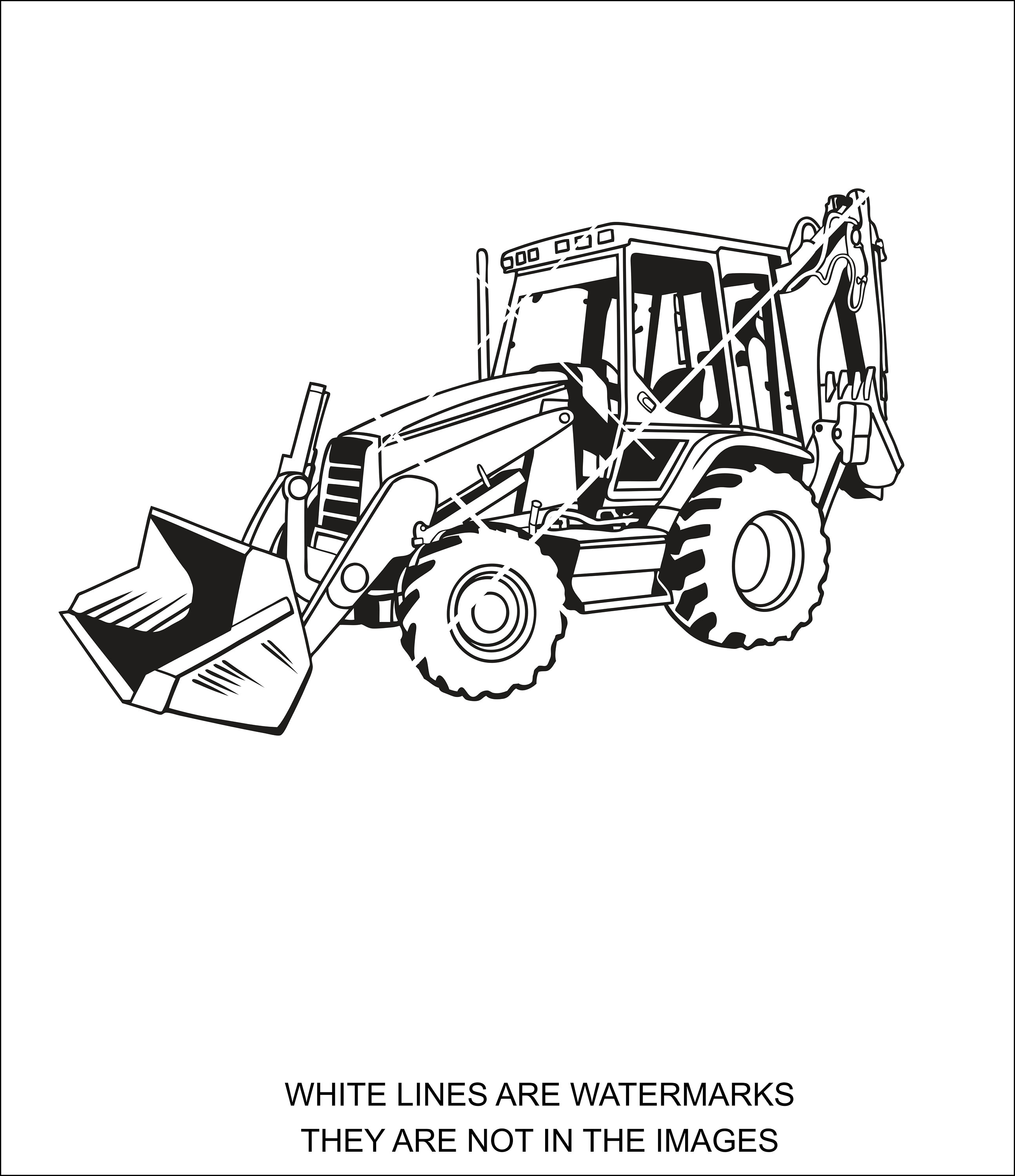 Case Uni Loader Tractor Coloring Pages