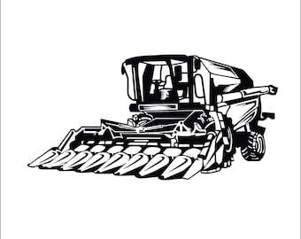 Case Ih Combine Clipart